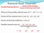 PPT - Rational Root Theorem PowerPoint Presentation, free download - ID ...