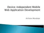 PPT - Mobile Web Application Development PowerPoint Presentation, free ...