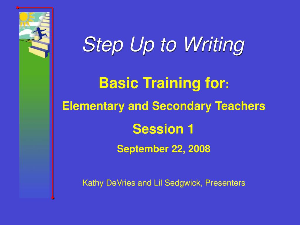 PPT - Step Up to Writing PowerPoint Presentation, free download - ID ...