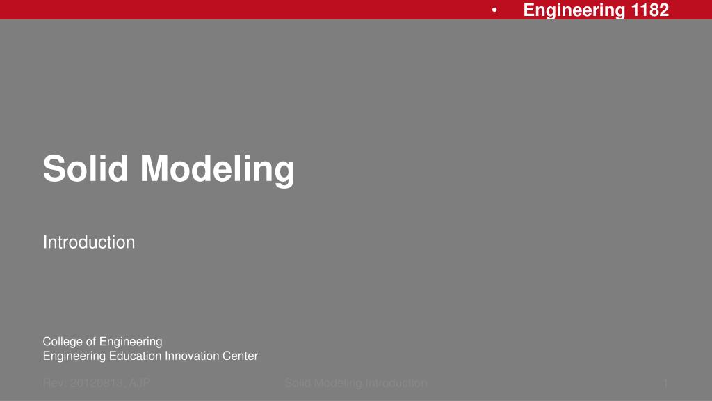 PPT - Solid Modeling PowerPoint Presentation, free download - ID:2386665