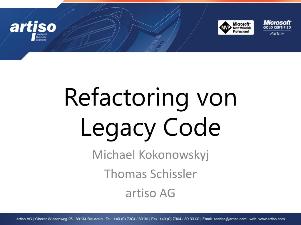PPT - Refactoring von Legacy Code PowerPoint Presentation, free ...