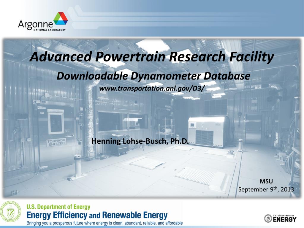 PPT - Advanced Powertrain Research Facility PowerPoint Presentation ...