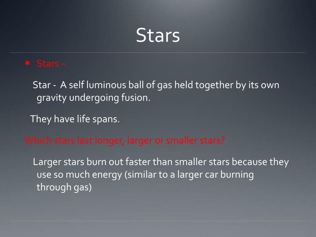 PPT - Stars PowerPoint Presentation, free download - ID:2387838