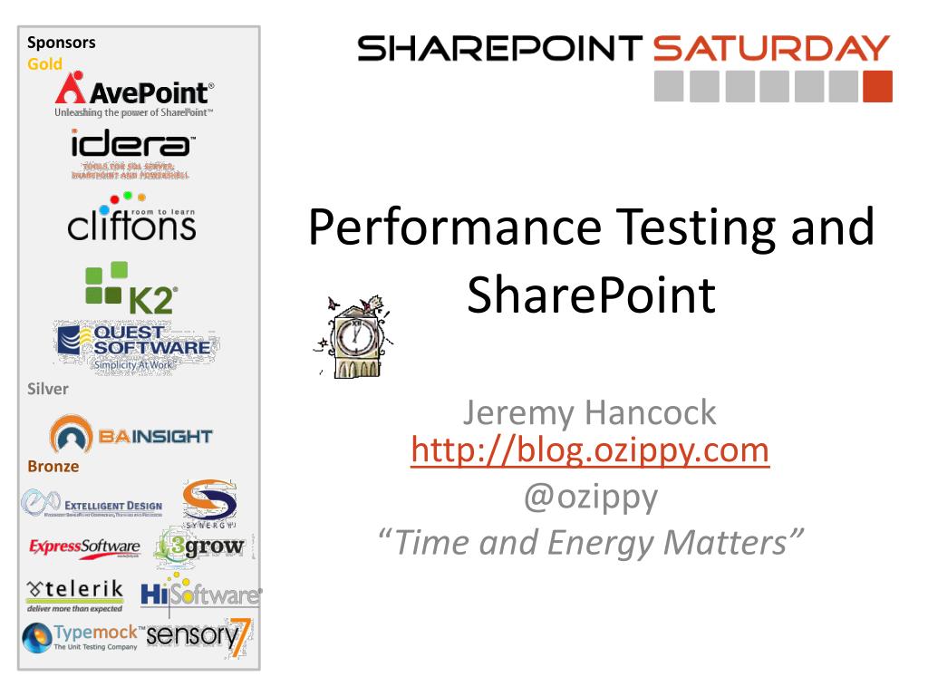 PPT - Enhancing SharePoint Performance: Testing and Optimization Guide ...
