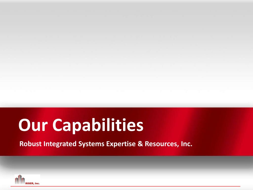 PPT - Our Capabilities PowerPoint Presentation, free download - ID:2388675