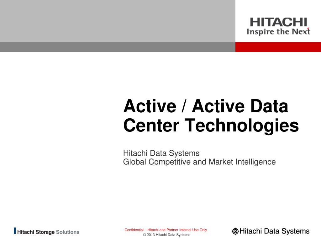 PPT - Active / Active Data Center Technologies – The Why PowerPoint ...