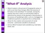 PPT - What if Analysis PowerPoint Presentation, free download - ID:4825107