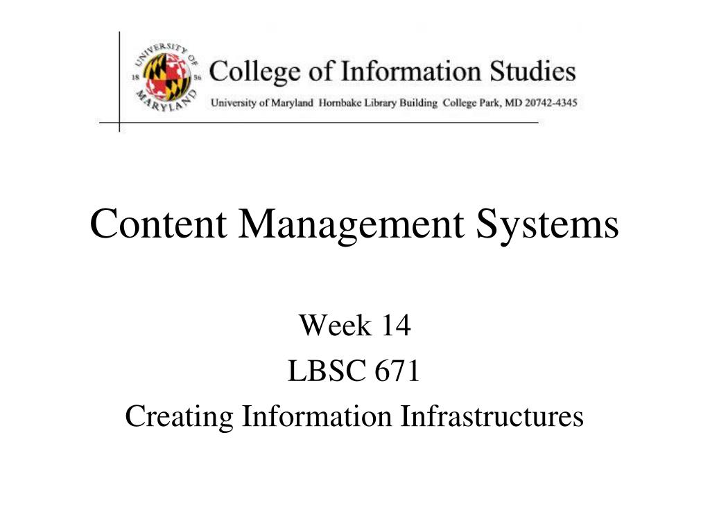 PPT - Content Management Systems PowerPoint Presentation, free download ...