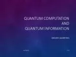 PPT - Quantum Information Science PowerPoint Presentation, free ...