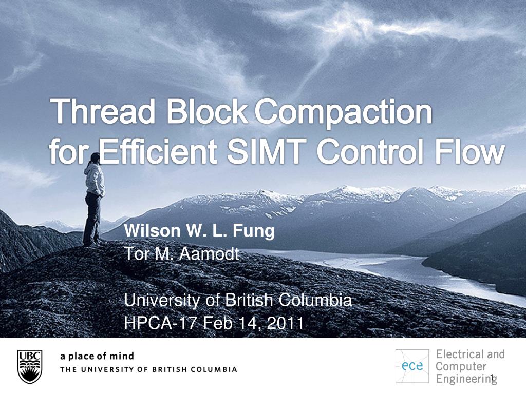 PPT - Compaction for Efficient SIMT Control Flow PowerPoint ...
