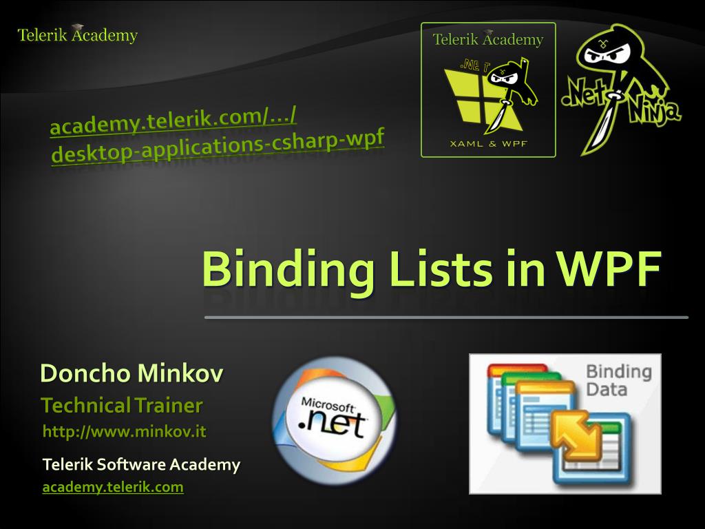 PPT - Binding Lists in WPF PowerPoint Presentation, free download - ID ...