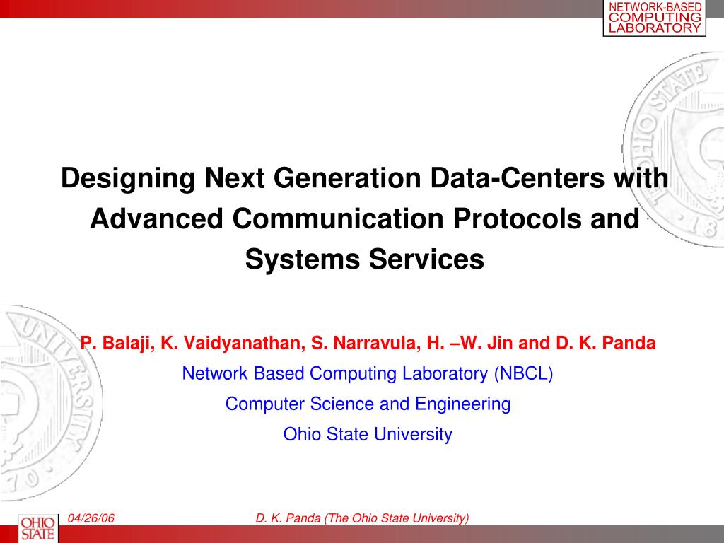 PPT - Designing Next Generation Data-Centers with Advanced ...