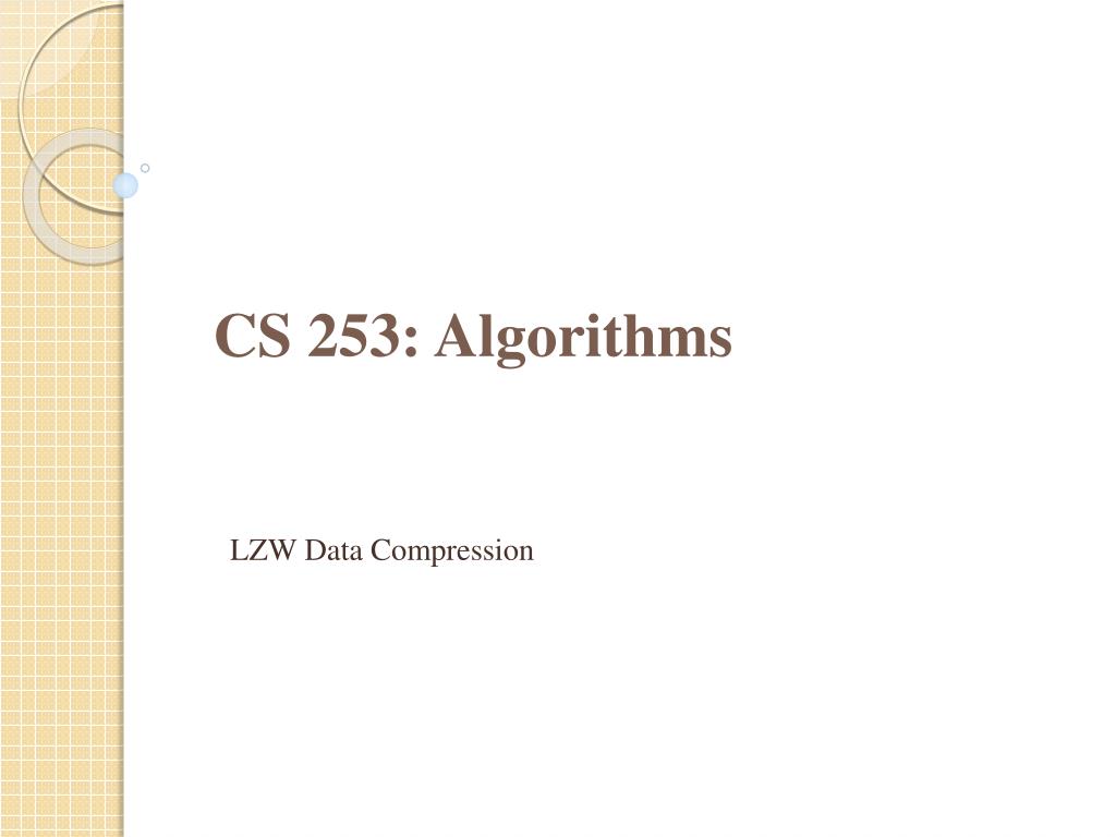 PPT - CS 253: Algorithms PowerPoint Presentation, free download - ID ...