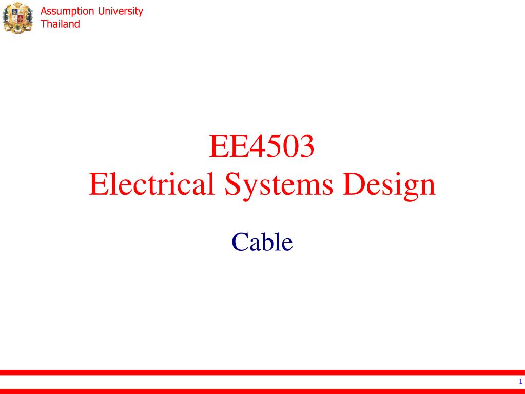 PPT - EE4503 Electrical Systems Design PowerPoint Presentation, free ...