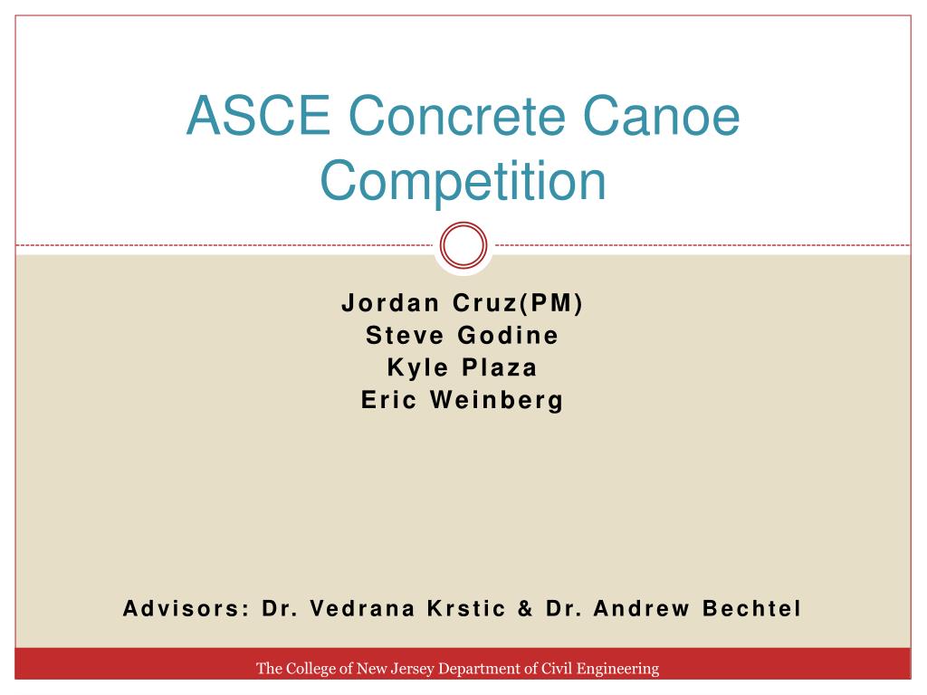 PPT - ASCE Concrete Canoe Competition PowerPoint Presentation, free ...