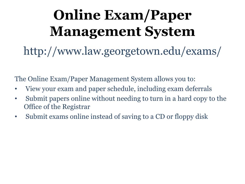 PPT - Online Exam/Paper Management System PowerPoint Presentation, free ...
