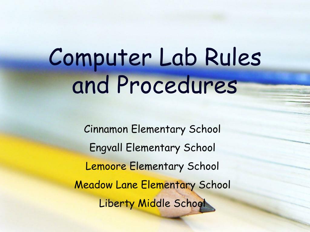 PPT - Computer Lab Rules and Procedures PowerPoint Presentation, free ...