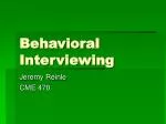 PPT - Behavioral Interviewing PowerPoint Presentation, free download - ID:475756