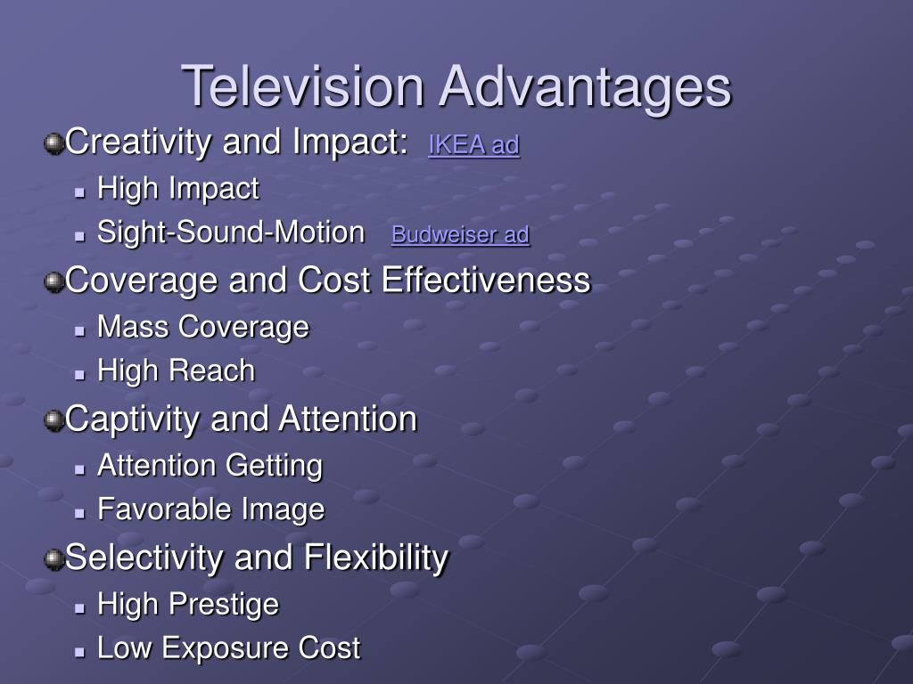 PPT - Television Advantages PowerPoint Presentation, free download - ID ...