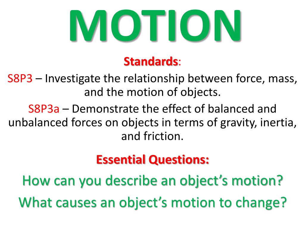 PPT - MOTION PowerPoint Presentation, free download - ID:2398903