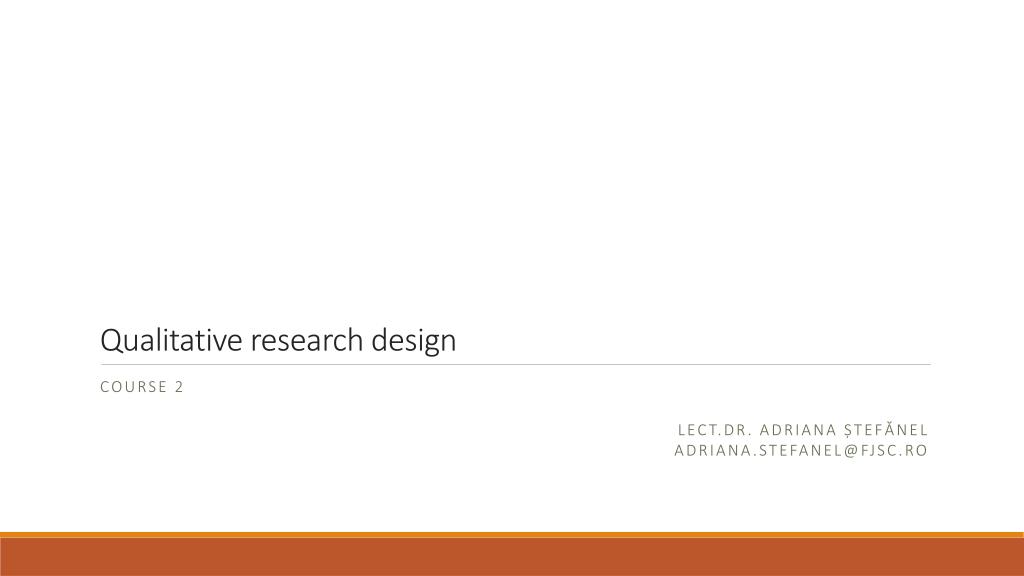 PPT - Qualitative research design PowerPoint Presentation, free ...
