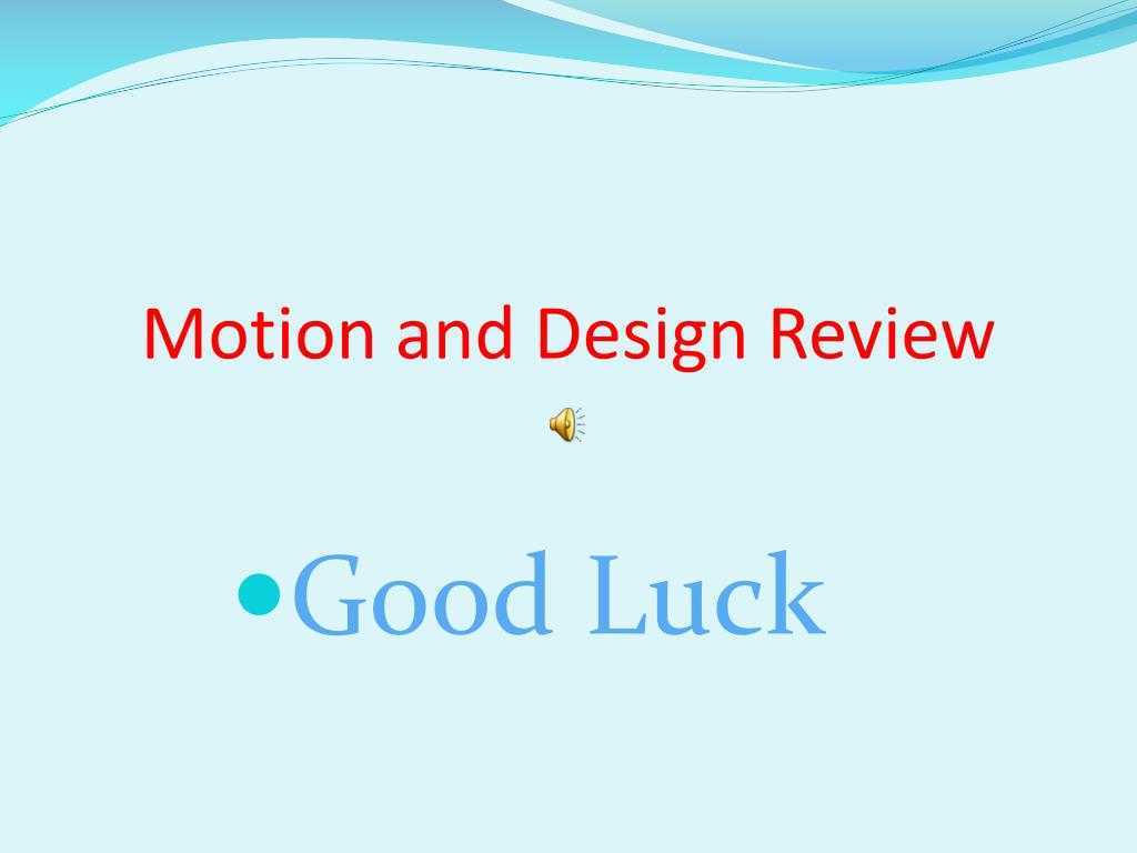 PPT - Motion and Design Review PowerPoint Presentation, free download ...
