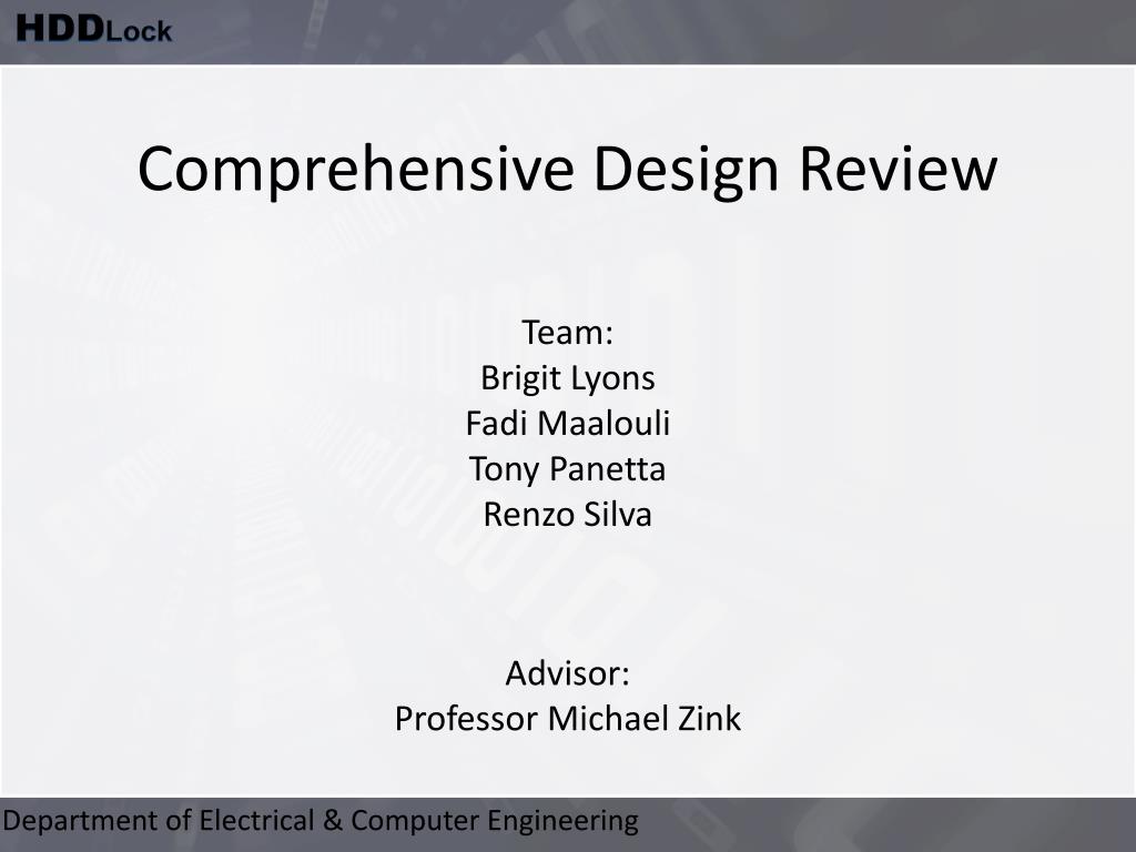 PPT - Comprehensive Design Review PowerPoint Presentation, free ...