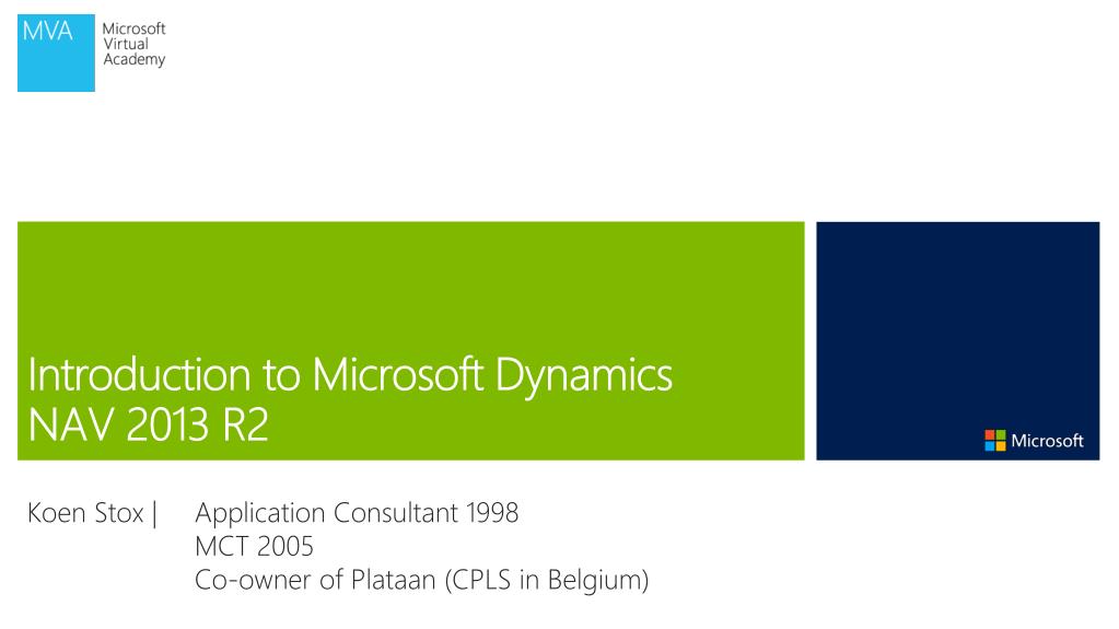 PPT - Introduction to Microsoft Dynamics NAV 2013 R2 PowerPoint ...