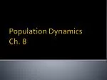 PPT - Population Dynamics Chapters 8 and 9, Miller 15th Edition ...
