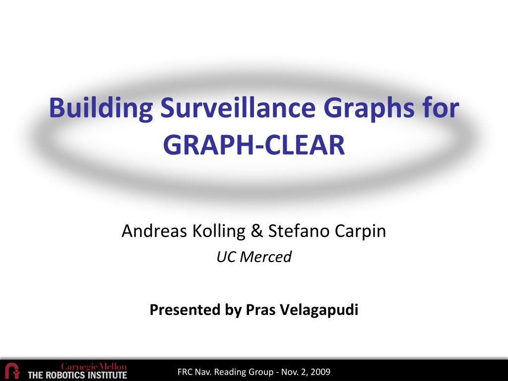 PPT - Building Surveillance Graphs for GRAPH-CLEAR PowerPoint ...