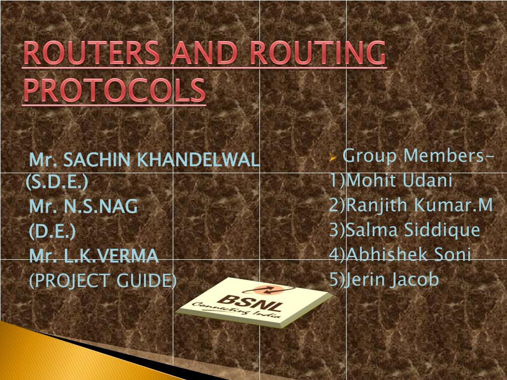 PPT - ROUTERS AND ROUTING PROTOCOLS PowerPoint Presentation, free ...