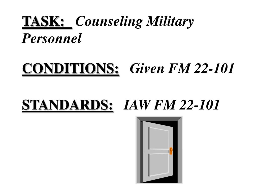 PPT - Effective Counseling Techniques for Military Personnel ...