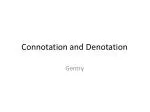 PPT - Connotation and Denotation PowerPoint Presentation, free download ...