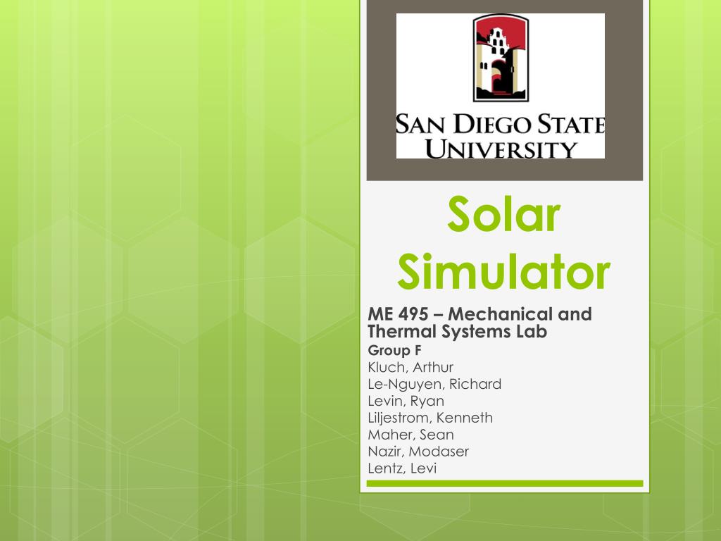 PPT - Solar Simulator PowerPoint Presentation, free download - ID:2403034