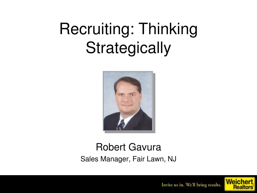 PPT - Recruiting: Thinking Strategically PowerPoint Presentation, free ...