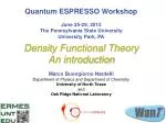 PPT - Density Functional Theory Richard M. Martin University of ...