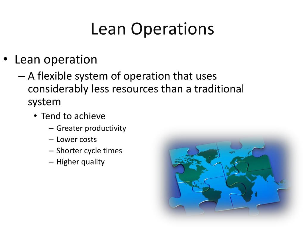 PPT - Lean Operations PowerPoint Presentation, free download - ID:2403797