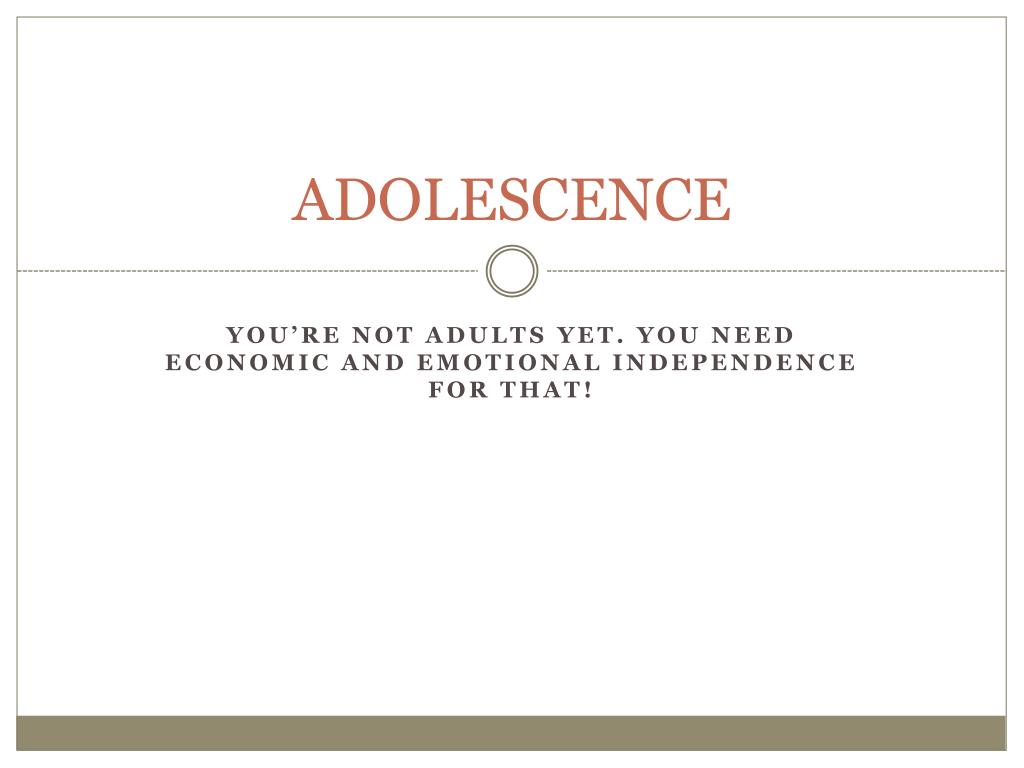 PPT - ADOLESCENCE PowerPoint Presentation, free download - ID:2405829