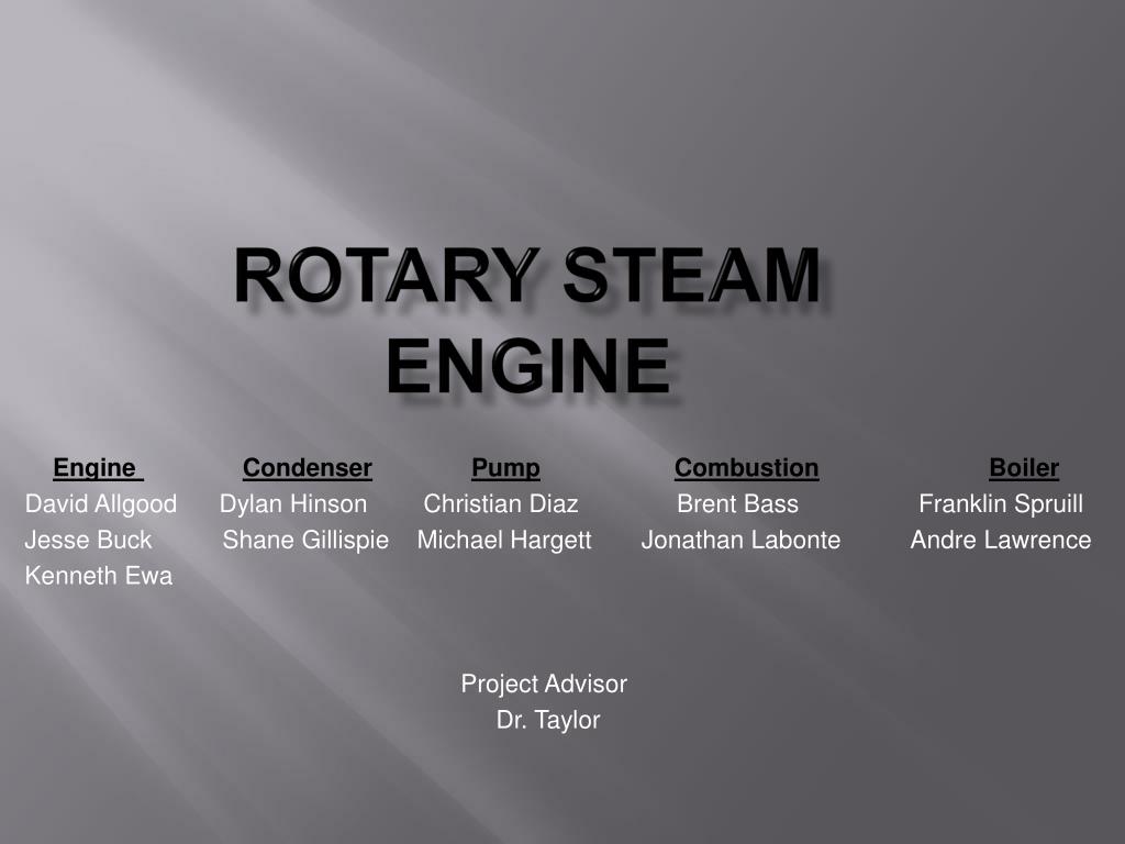 PPT - Rotary Steam Engine PowerPoint Presentation, free download - ID ...