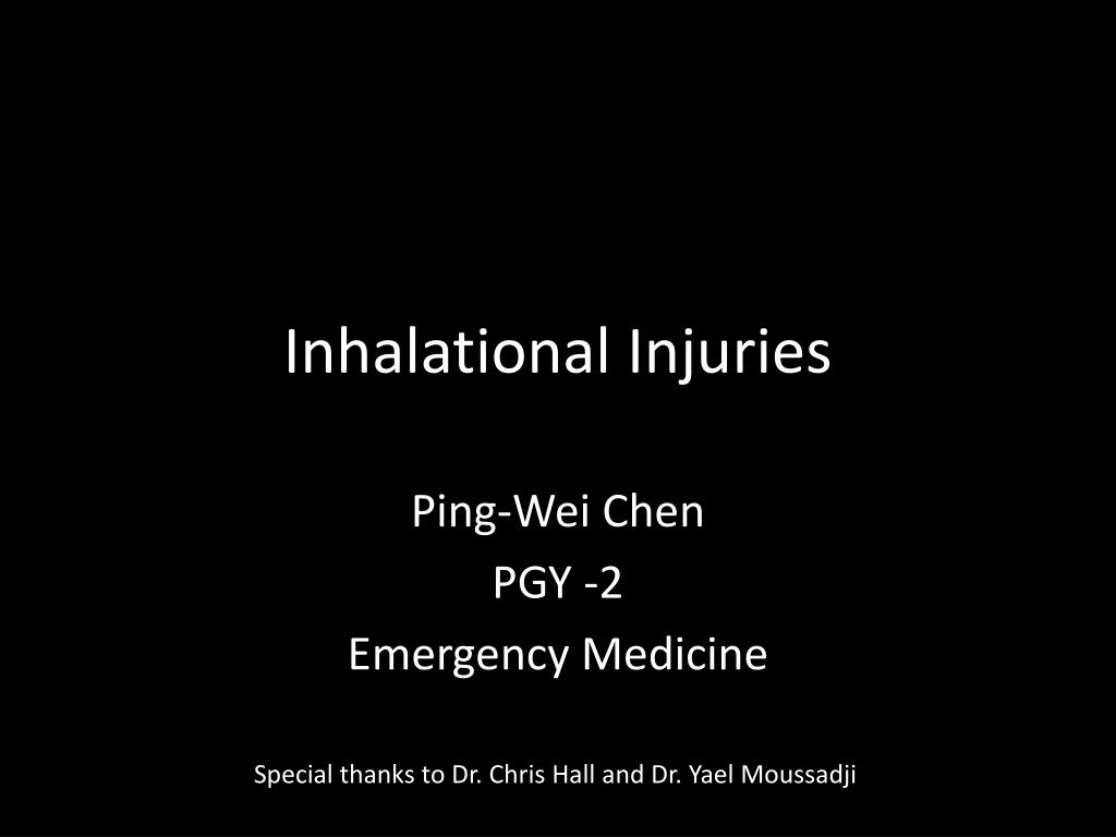 PPT - Inhalational Injuries PowerPoint Presentation, free download - ID ...