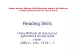 PPT - Reading skills PowerPoint Presentation, free download - ID:4103373