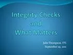 PPT - What is Integrity? PowerPoint Presentation, free download - ID ...
