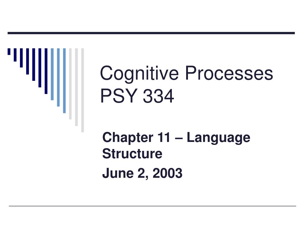 PPT - Language Structure and Cognitive Processes: Insights from ...