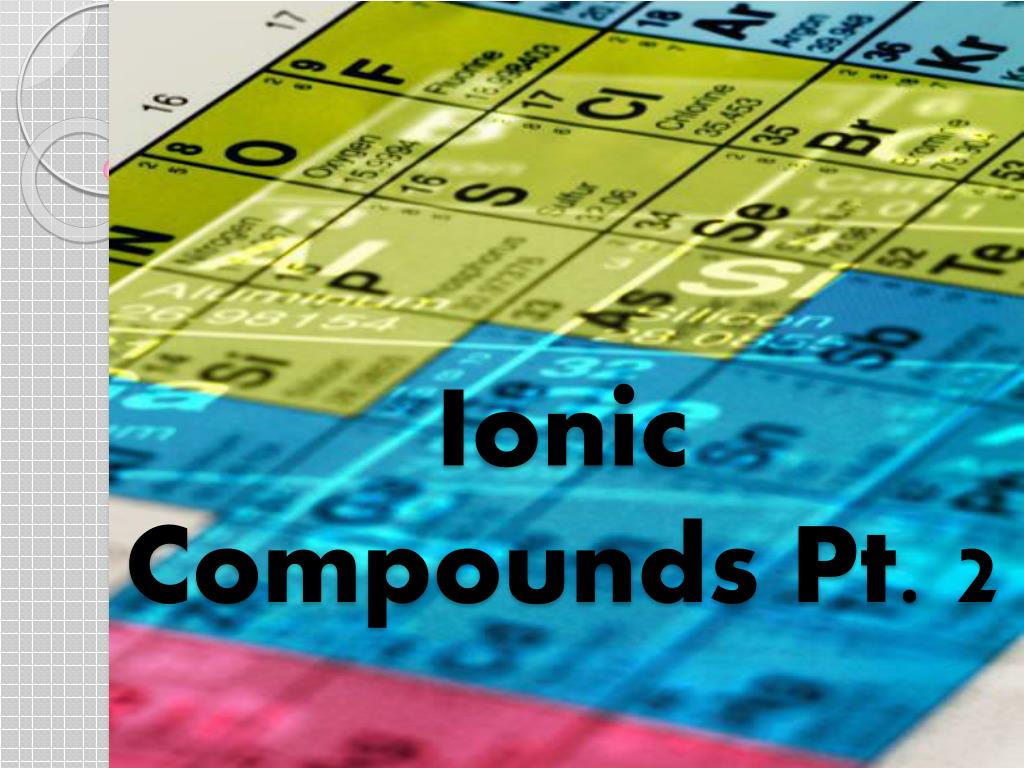PPT - Ionic Compounds Pt. 2 PowerPoint Presentation, free download - ID ...