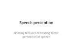 PPT - An Introduction to Speech Perception PowerPoint Presentation ...