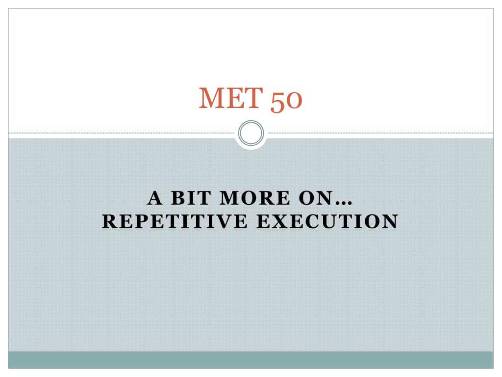 PPT - MET 50 PowerPoint Presentation, free download - ID:2413145