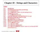 PPT - Characters and Strings PowerPoint Presentation, free download ...