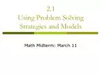 PPT - Problem solving models PowerPoint Presentation, free download ...
