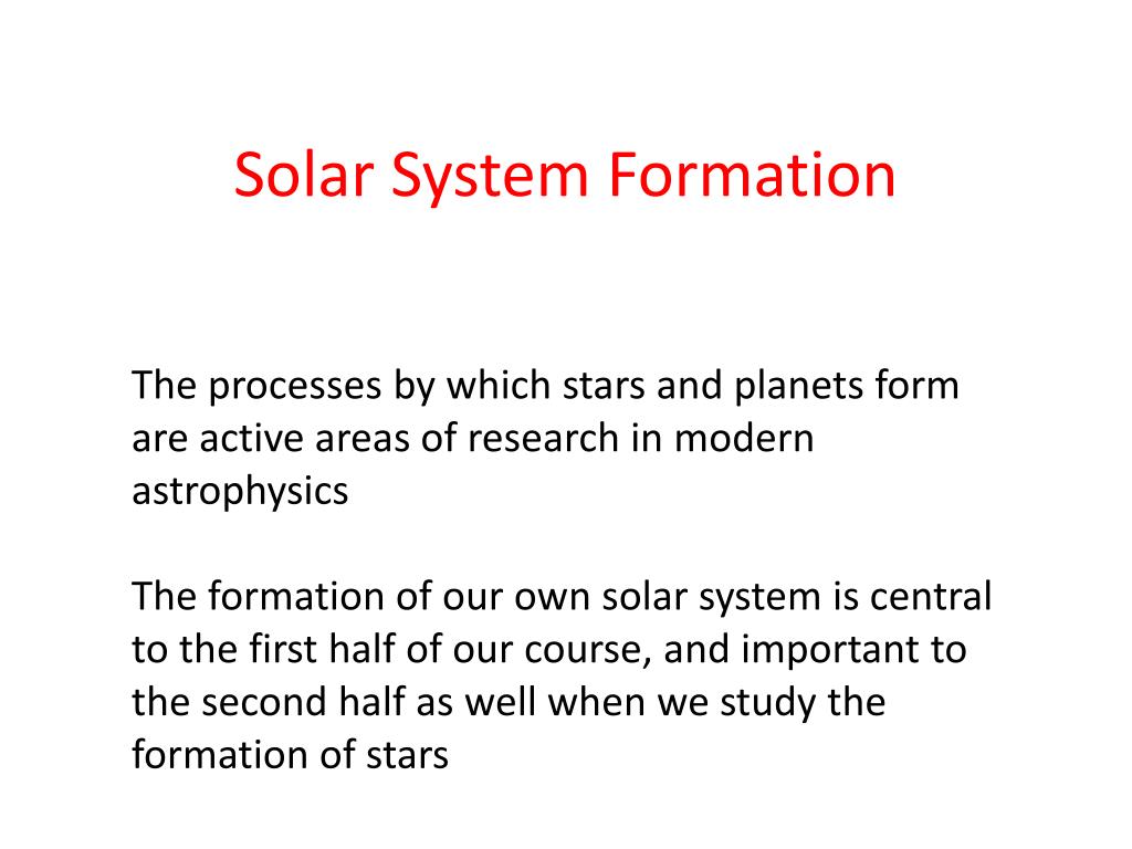 PPT - Solar System Formation PowerPoint Presentation, free download ...