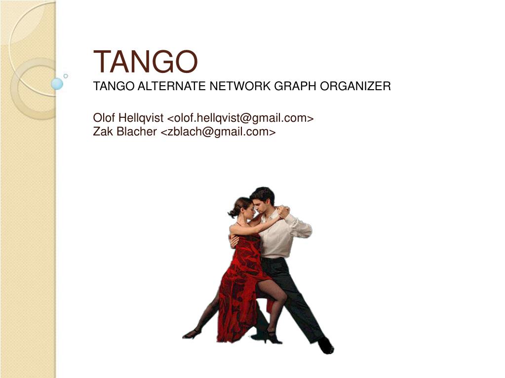 PPT - TANGO TANGO ALTERNATE NETWORK GRAPH ORGANIZER PowerPoint ...
